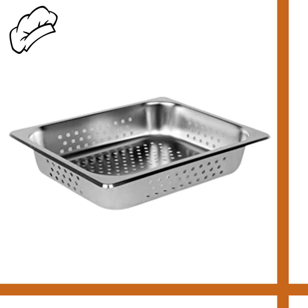Perforated Stainless Food Pan (1/2x6.5cm) | Shopee Philippines