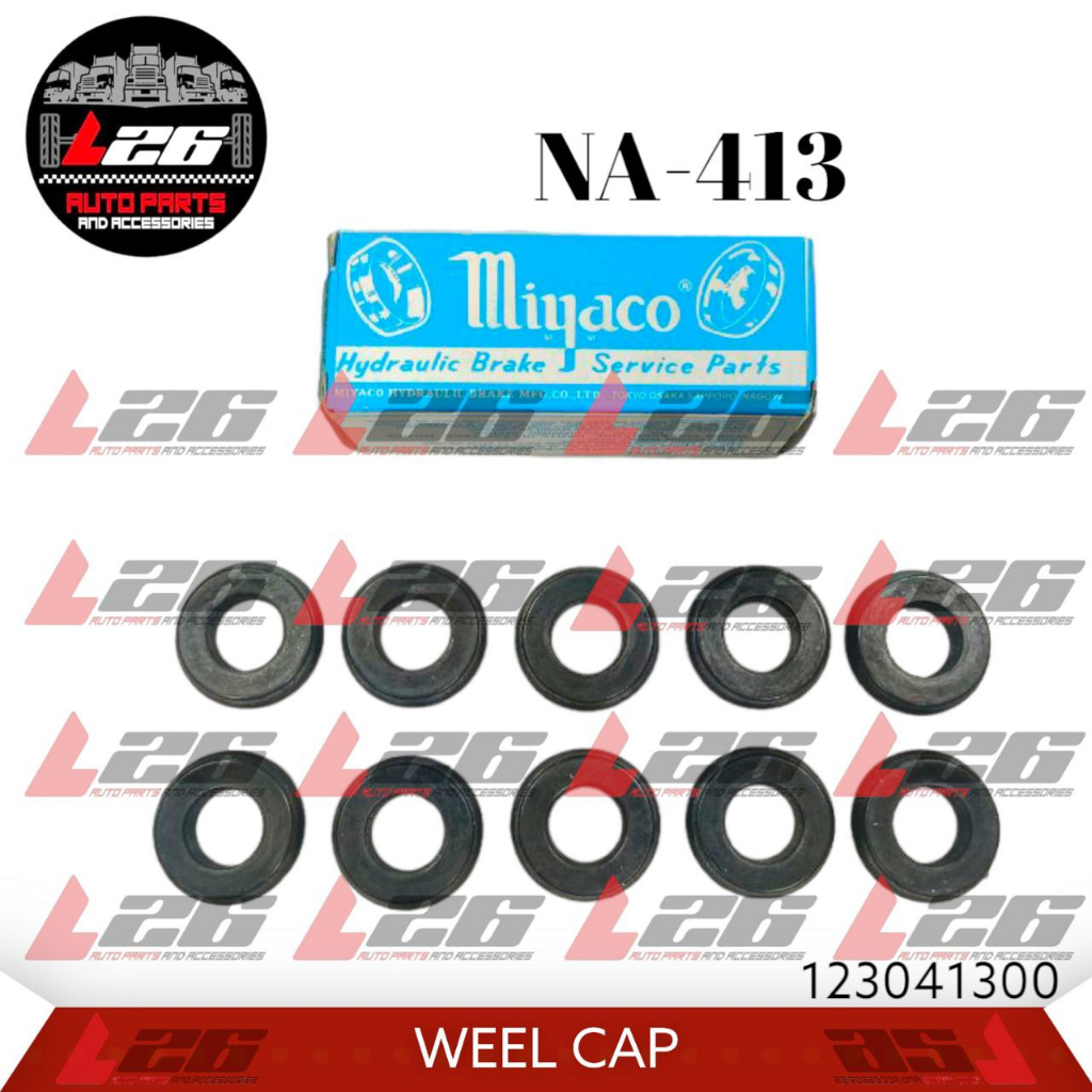 NA-413 10PIECES MIYACO NA-413 WHEEL CAP/RUBBER CAP 123041300 HYDRAULIC ...
