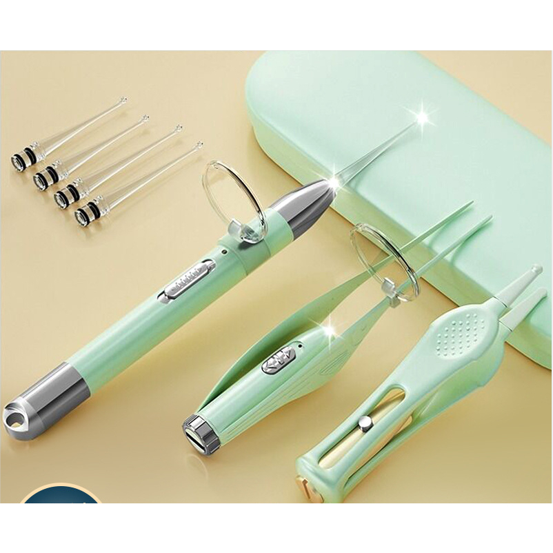 Baby Ear Wax Removal Tool Kit With Light and Magnifier Baby Ear Pick ...