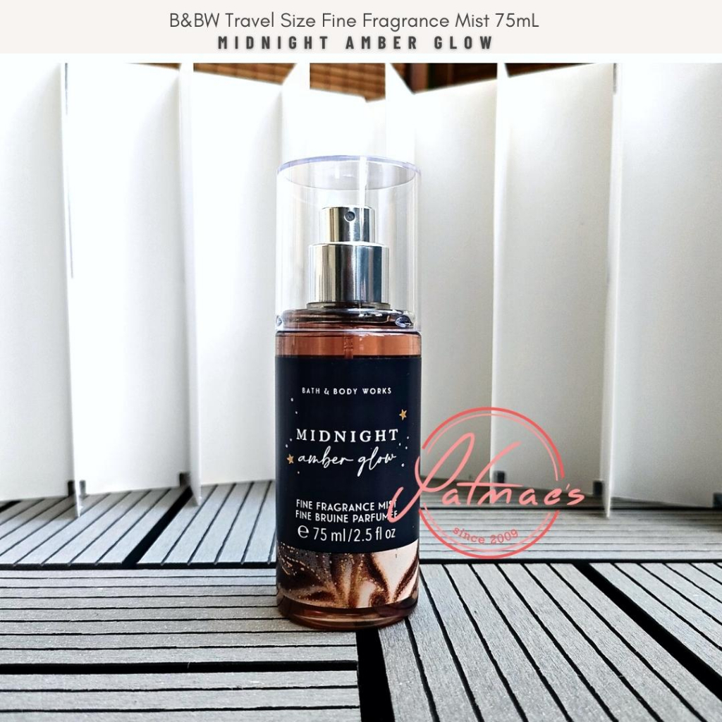 Midnight Amber Glow 75mL Travel Size Fine Fragrance Mist by Bath & Body ...