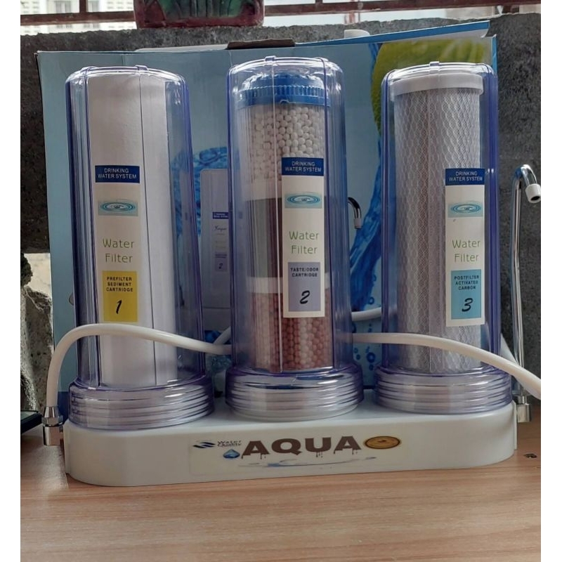 water filter 3 stage purified,alkaline 3in 1 ,alkaline 5in 1 set ...