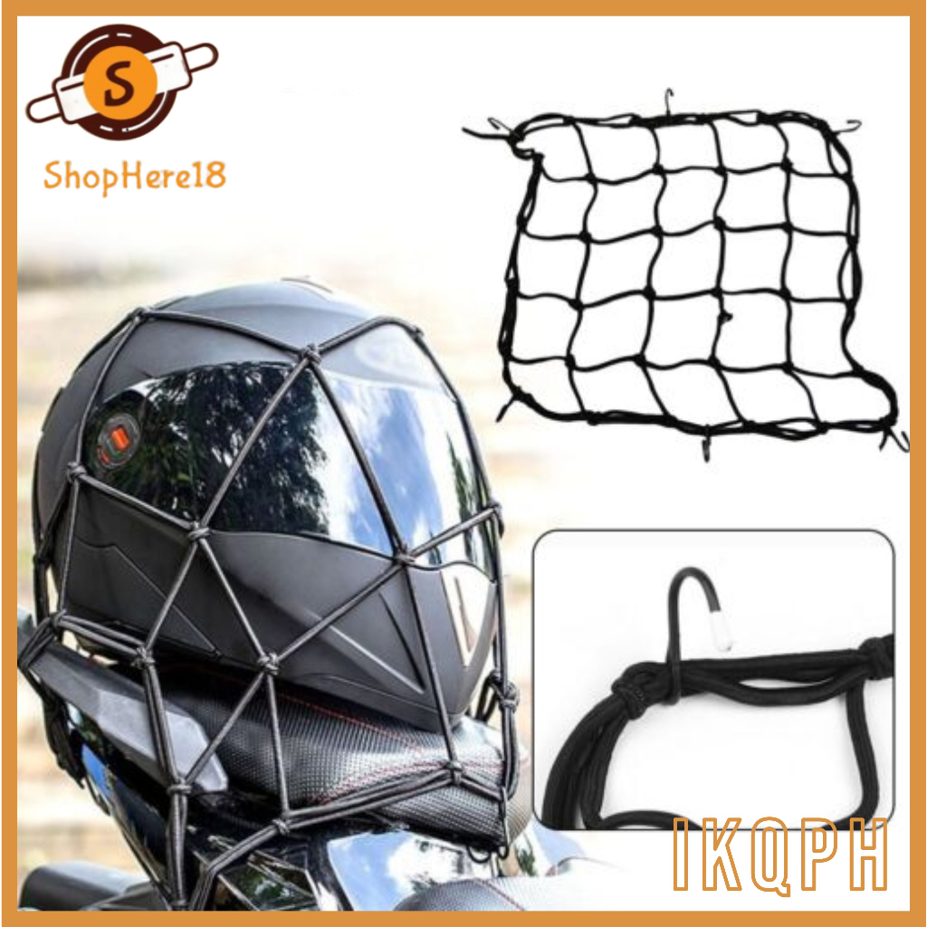 IKQPH 1pc Telescopic Rope Motorcycle Cargo Net Helmet Luggage Net ...