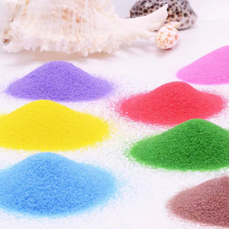 Aquarium Colorful Quartz Sand Miniature fish Tank Colored bottom sand ...