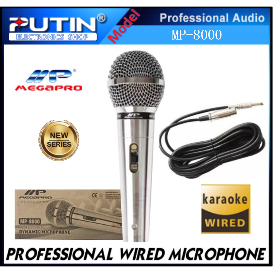 The Megapro MP-8000 professional dynamic unidirectional microphone new upgraded MP8000 ...