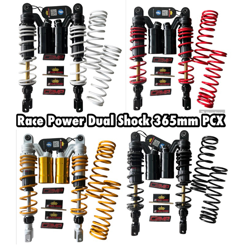 Race Power 365mm Honda PCX 150 160 Premium R Plus Dual Shock with Tank ...
