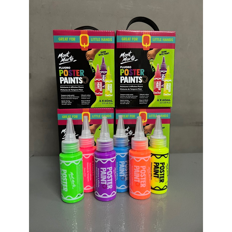 Mont Marte 60ml Poster Paints Set / Poster Paint | Shopee Philippines