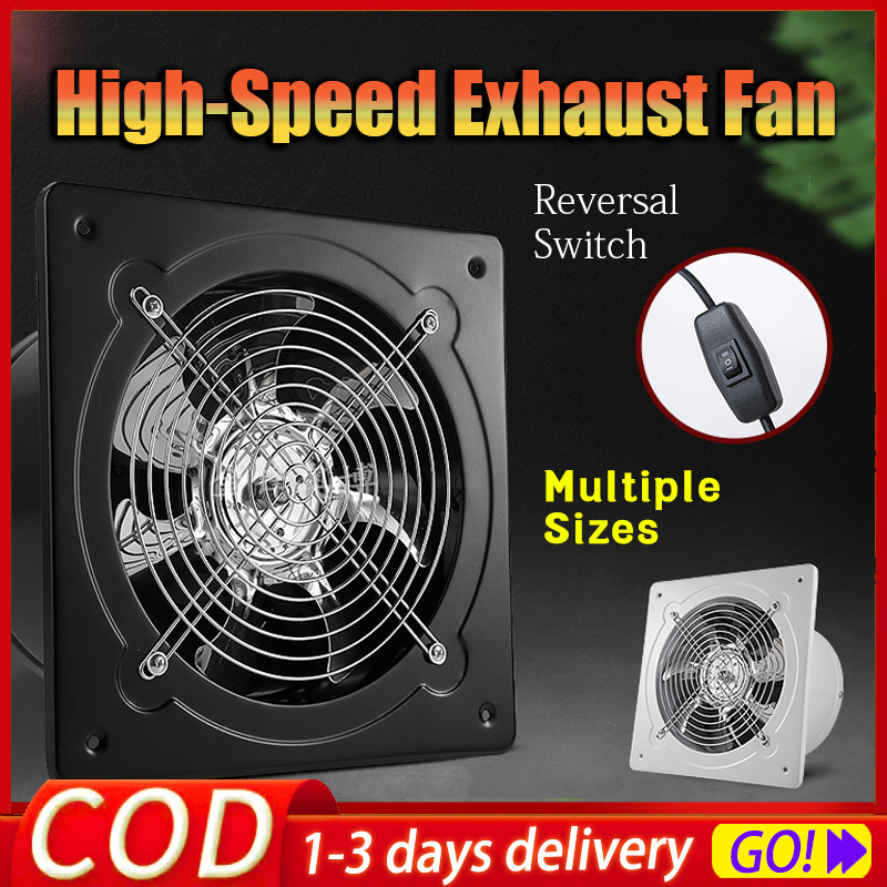 NEW 6/8/10/12 "exhaust fan reversal straight tube fan 7 blade all iron ...