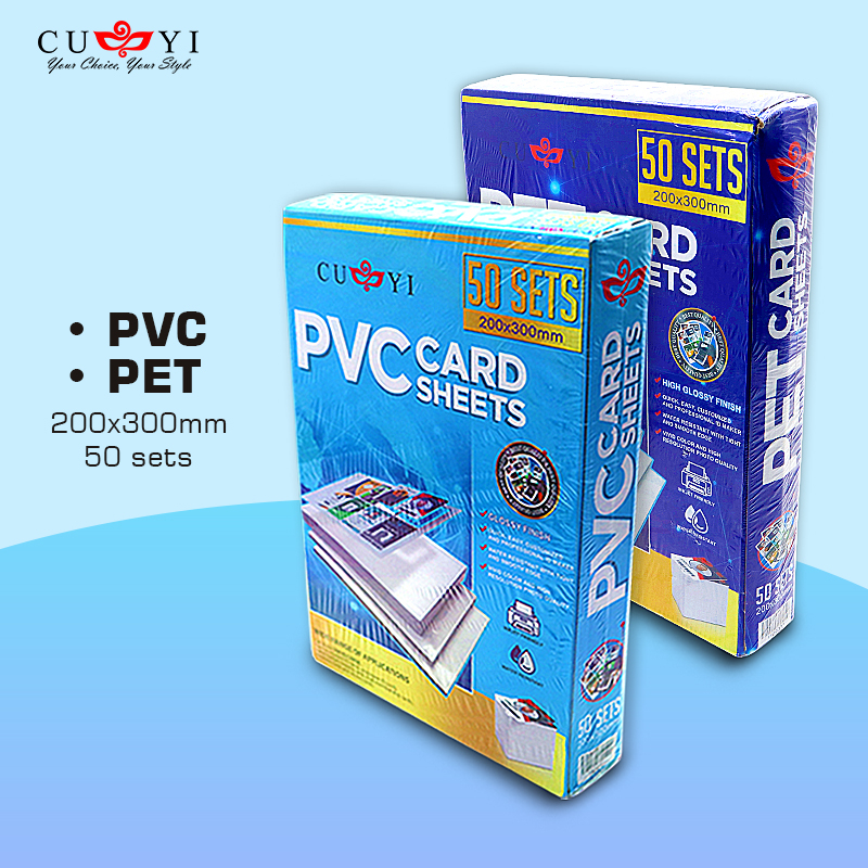 CUYI PVC / PET Sheets for ID Lace Making A4 size (10-50 sets per pack ...