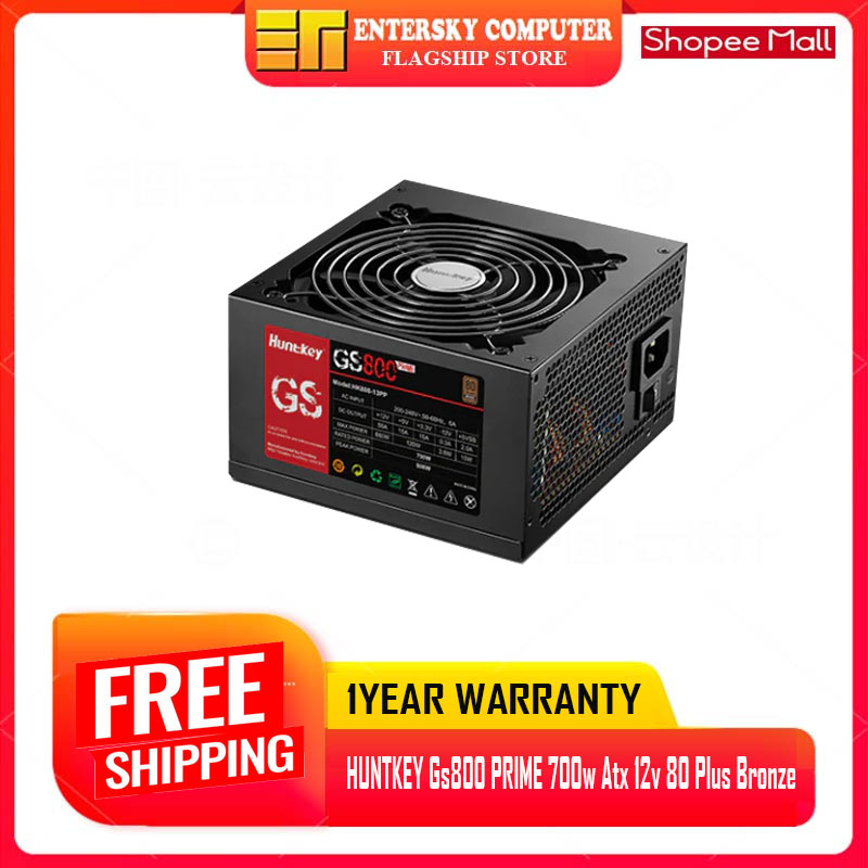 Huntkey Gs800 Prime 700W Atx12V 80 Plus Bronze Semi-Modular Gaming Power Supply | Shopee Philippines