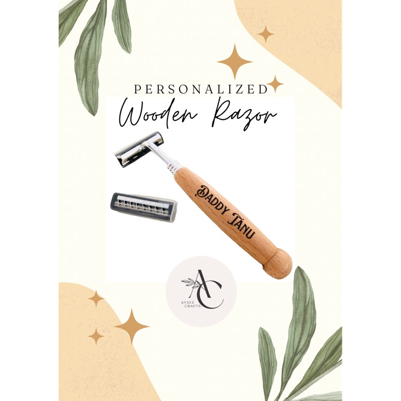 Personalized Wood Razor | Shopee Philippines