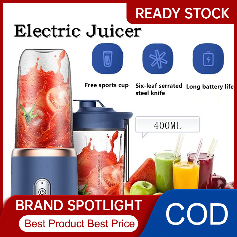 Portable Juicer Blender Fruit Extractors Rechargeable Wireless ...