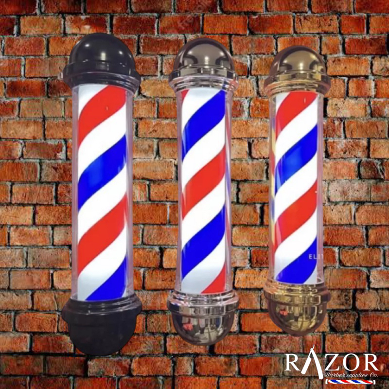 Barber Pole Rotating Light Barber Light 65x22x14cm Barbershop Pole ...
