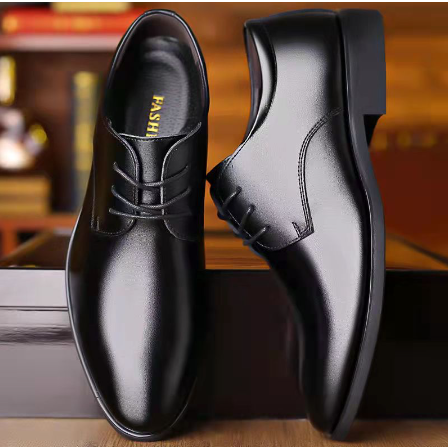 Men's Leather Shoes Formal Business British Style Casual Leather Shoes ...