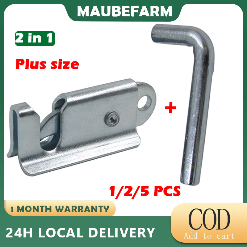 2in1 Stainless steel pig cage lock automatic latch lock cage lock pig ...