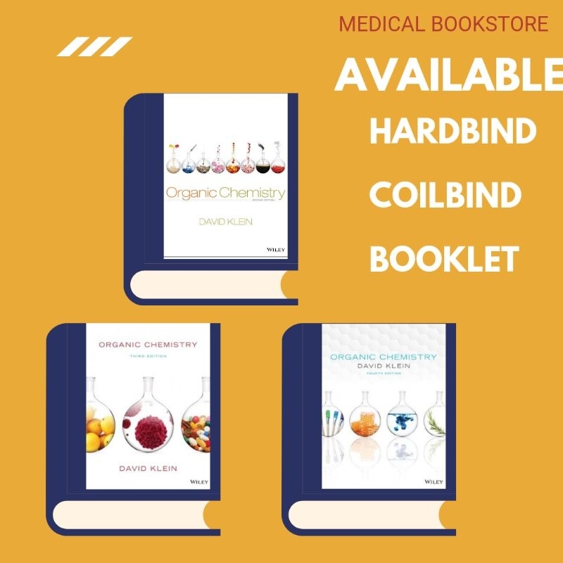 Organic Chemistry 2nd/3rd/4th edition by: David Klein | Shopee Philippines