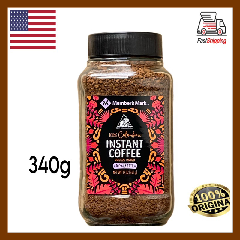 Member's Mark Columbian 100% Arabica Instant Coffee (340g) | Shopee ...