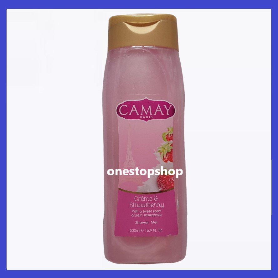 Camay Paris Creme & Strawberry Shower Gel 500mL | Shopee Philippines