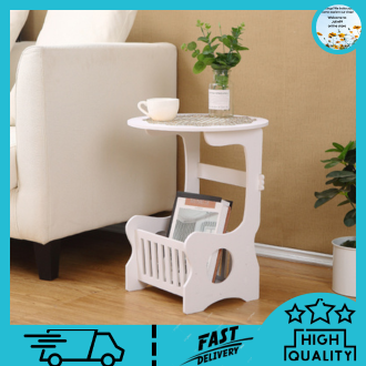 Side Tables Furniture Tea Table Wood Small Round Carved Table SPACE ...