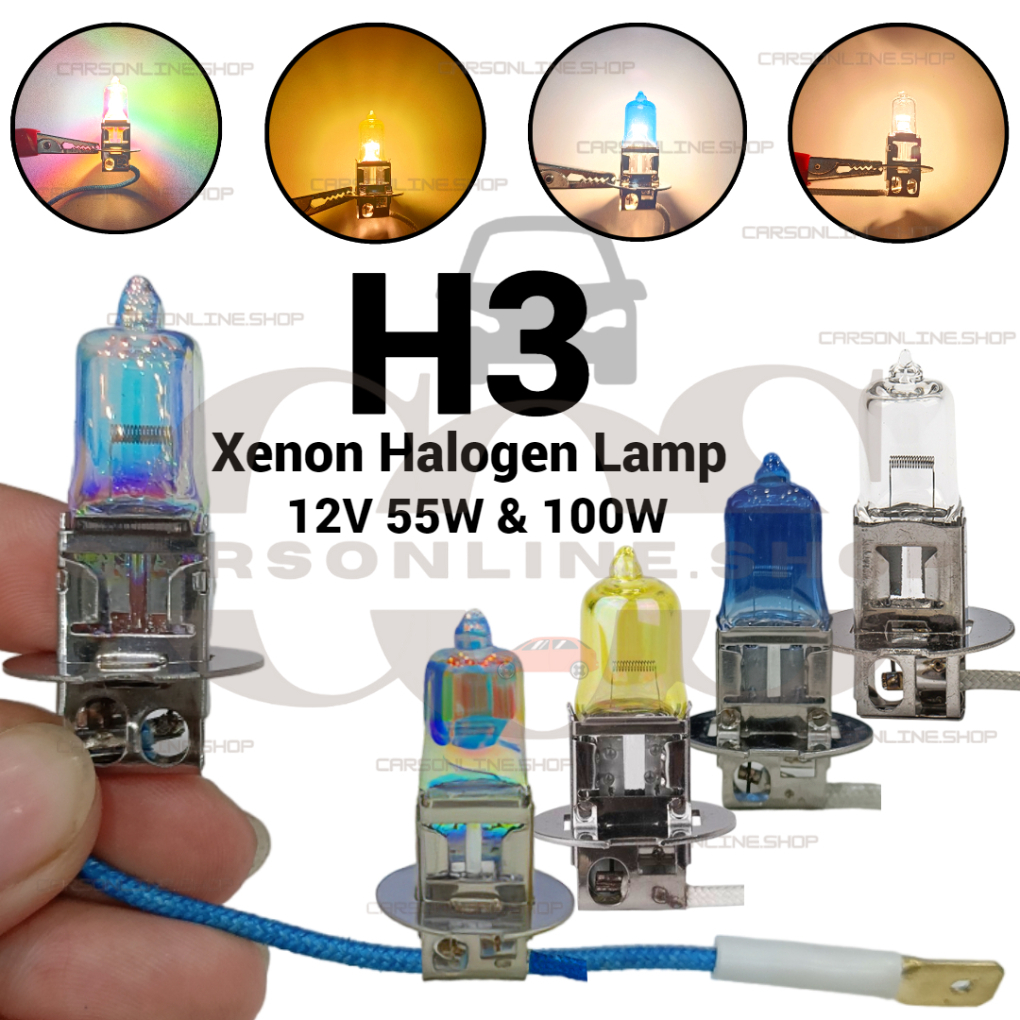 COS 2Pcs H3 Car Xenon Ultra Super White Stock White Yellow 4300K Bright ...