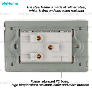 WeHome Switch Outlet Wide Series Universal Socket Home Light Switch ...