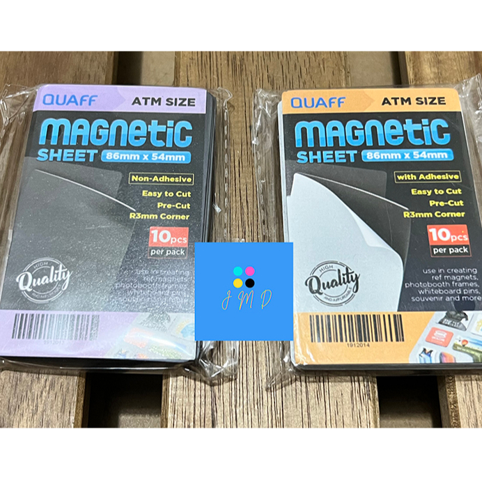 10 Sheets QUAFF Magnetic Sheet ATM Size 86x54mm | Shopee Philippines