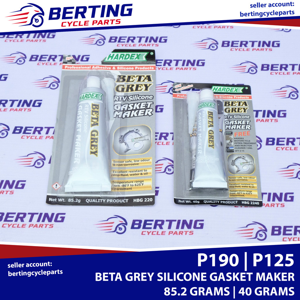 BETA GREY SILICONE GASKET MAKER Hardex Genuine | Shopee Philippines