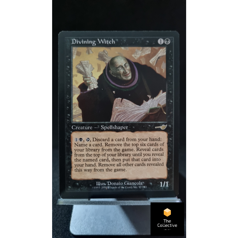 Magic the Gathering - MTG Card Game - Divining Witch - NEM (NF) [BLACK ...