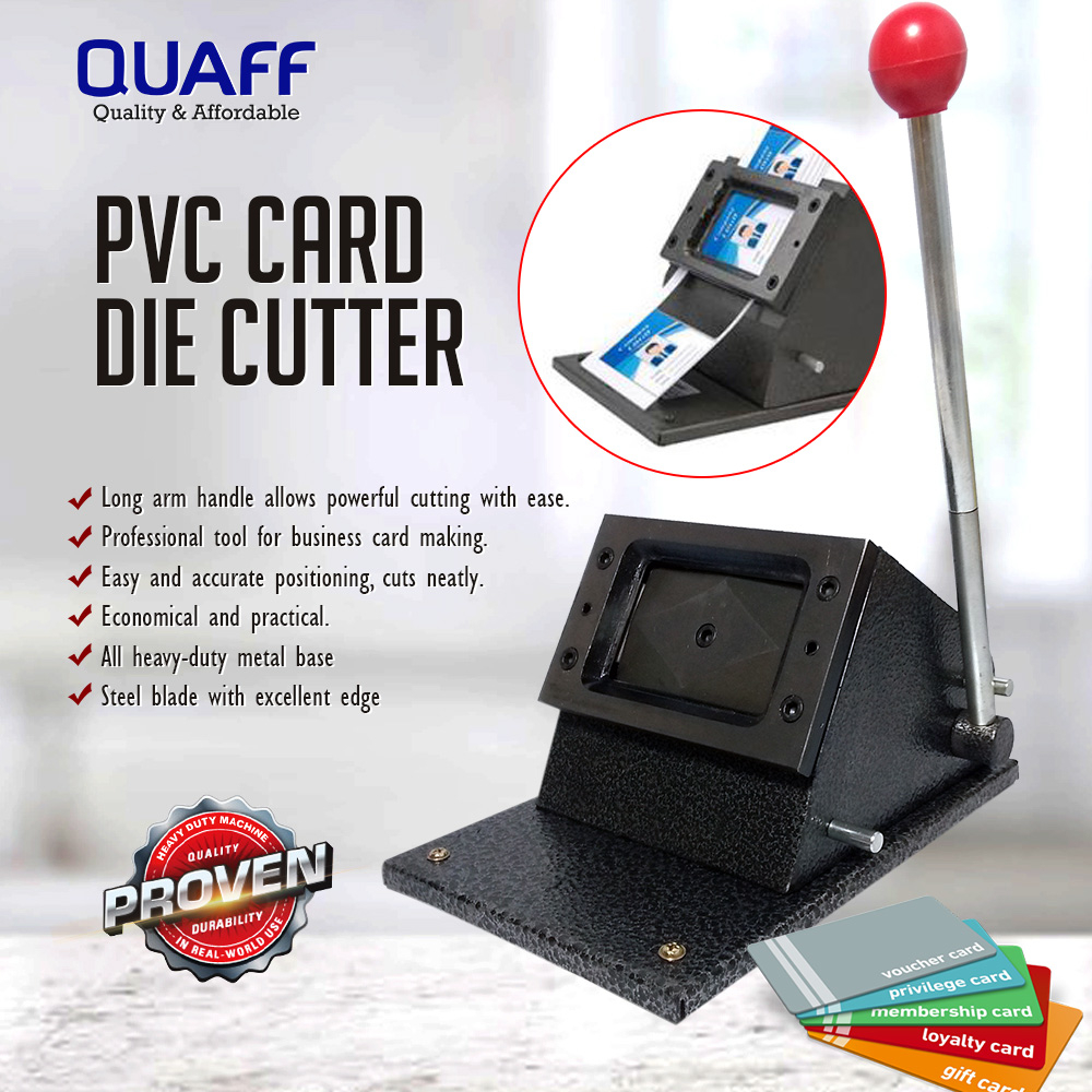 QUAFF PVC Die Cutter Heavy Duty Metal Body (86x54mm) | Shopee Philippines