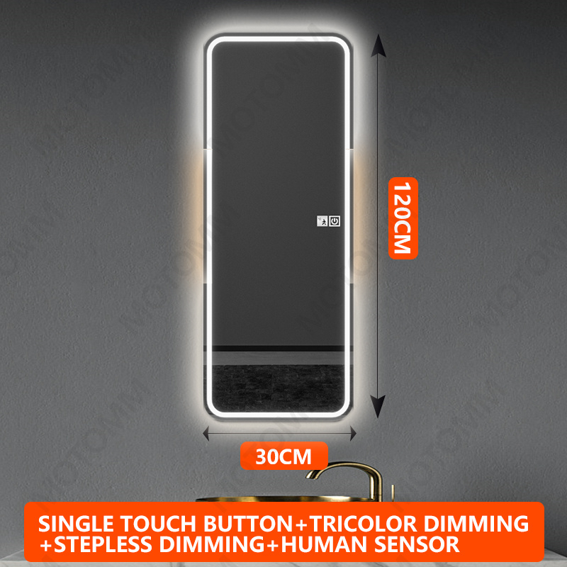 Full length mirror modern smart LED dressing mirror Nordic style living ...