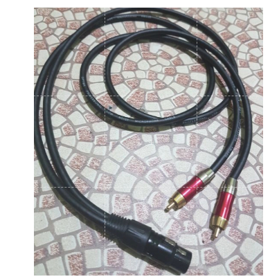 XLR to 2RCA Y type connector for crossover to integrated amplifier (1m ...