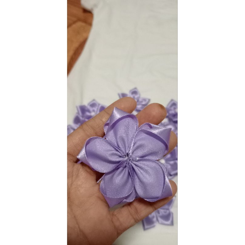 purple satin flowers diy | Shopee Philippines