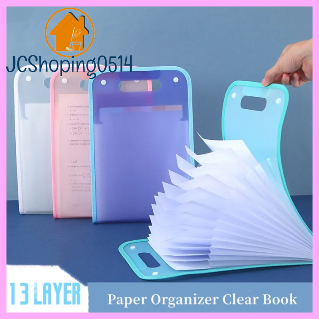 SHHM.PH A4 Expanding File Folder with Sticky Label 13 Layers Document ...