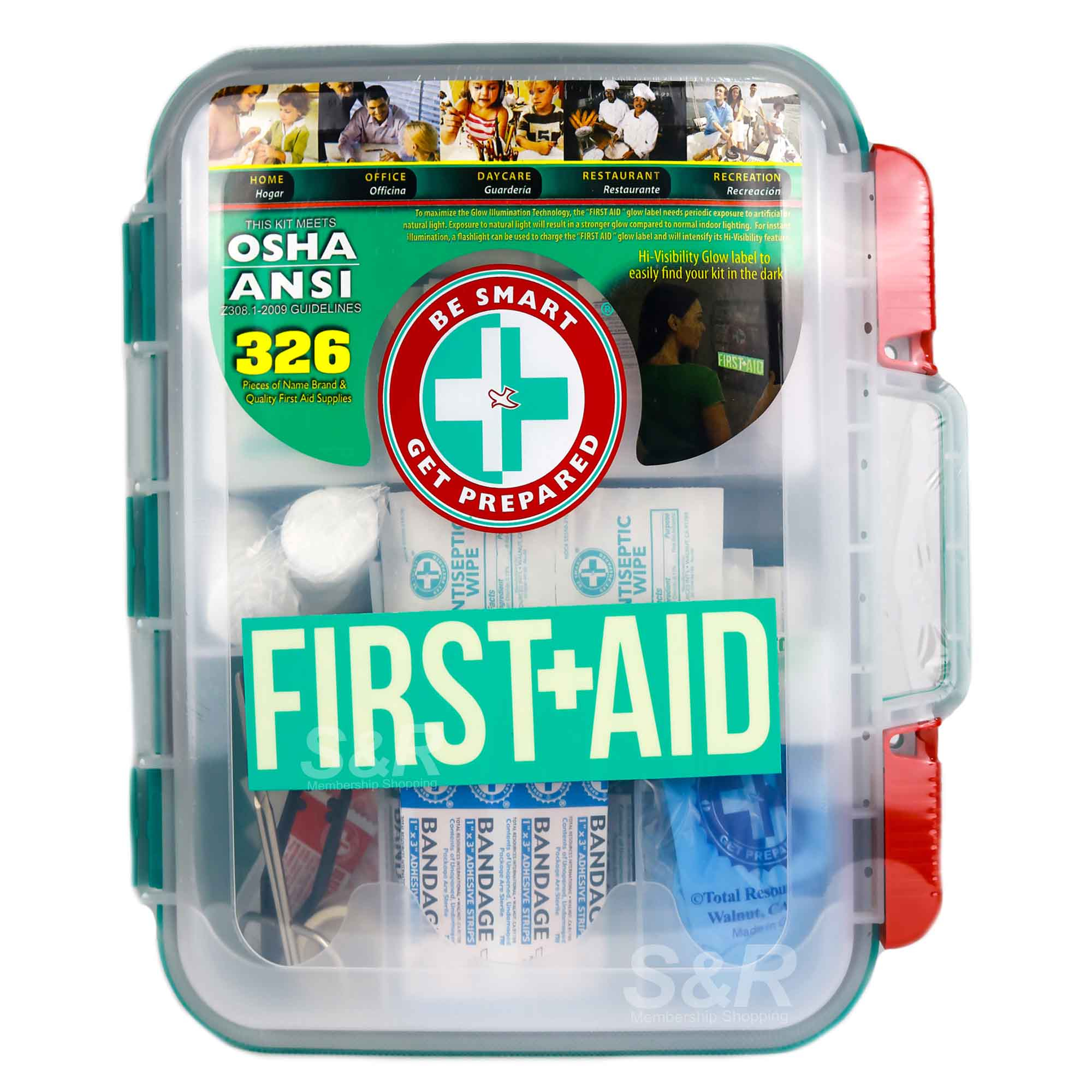Osha Ansi First Aid Kit Hard Teal Case Set | Shopee Philippines