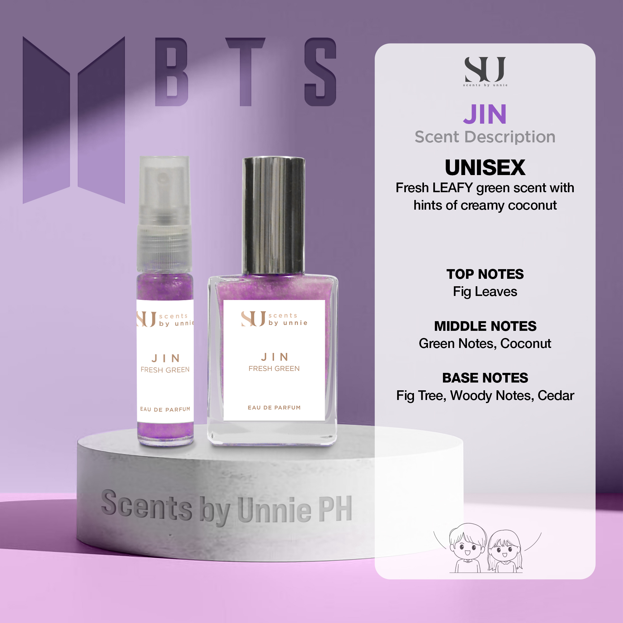 BTS Inspired Perfume by ScentsbyUnniePH - Inspired by BTS Member's ...