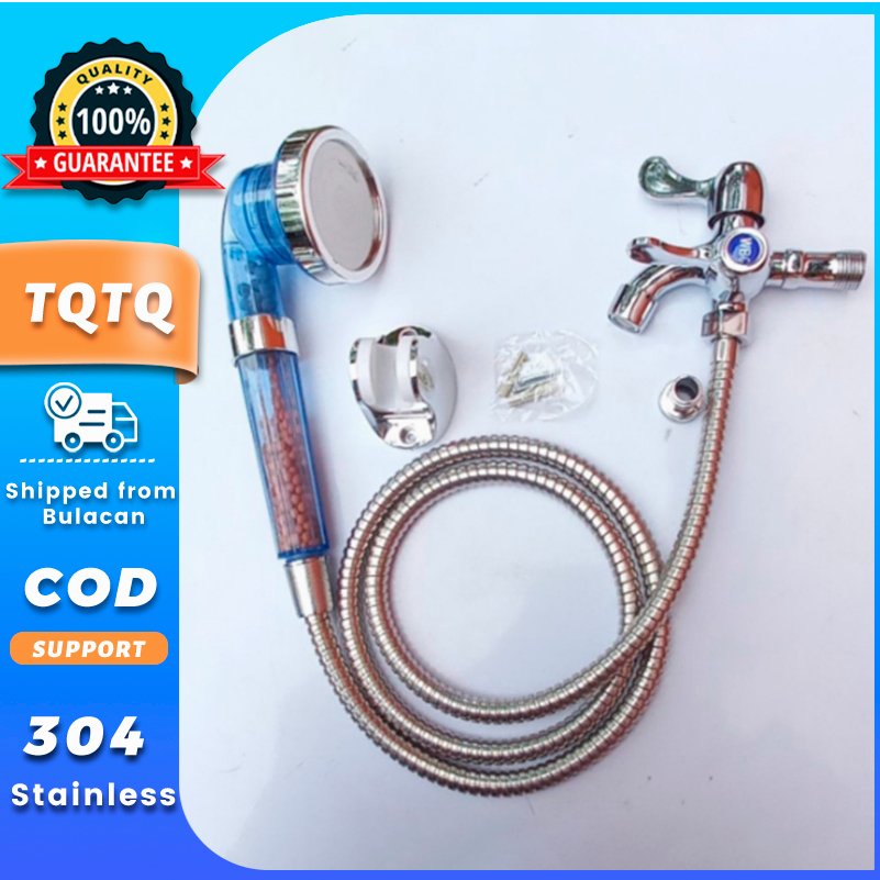 TQTQ Faucet Set Shower Head High Pressure Filtered With Hose And Dual ...