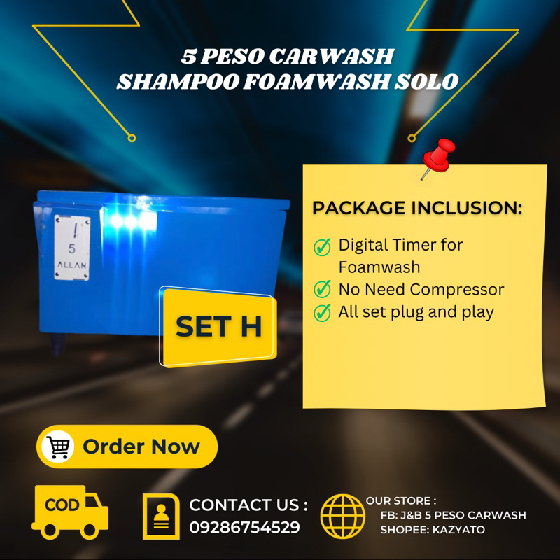 5 Peso Carwash Foamwash Machine | Shopee Philippines