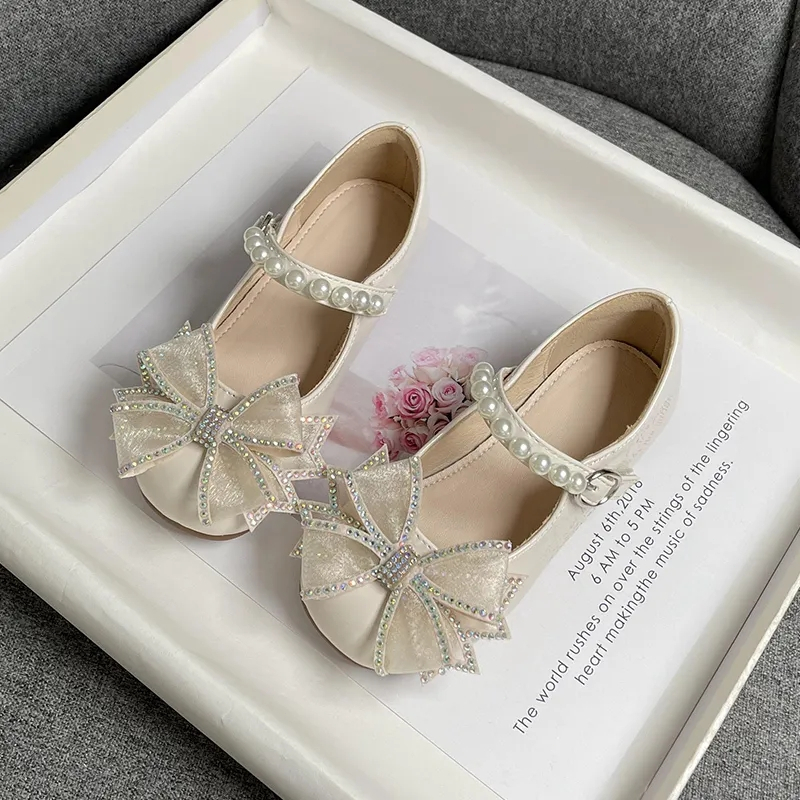 Fashion shoes for kids girl princess flat shoes summer new children ...