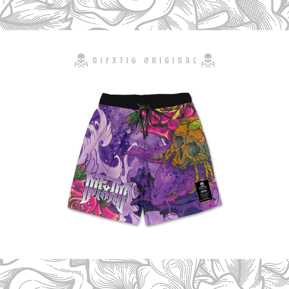 DIFXTIG® CLOTHING - "KOISKULL" MESH SHORT | Unisex | Men | Wome (ABOVE ...