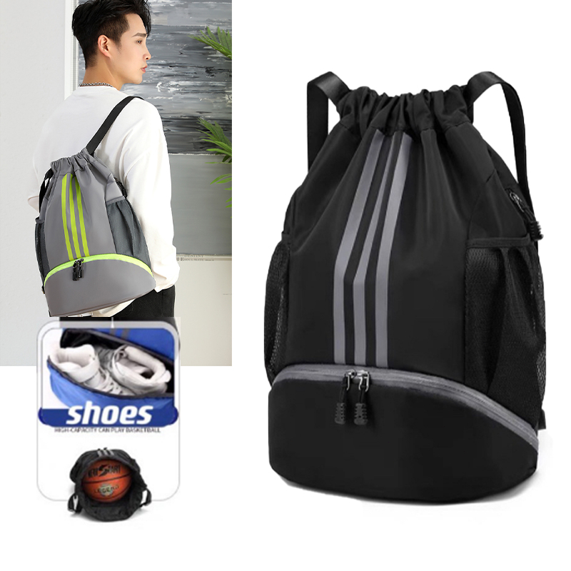 Backpack fitness exercise sling basketball bag large capacity travel ...