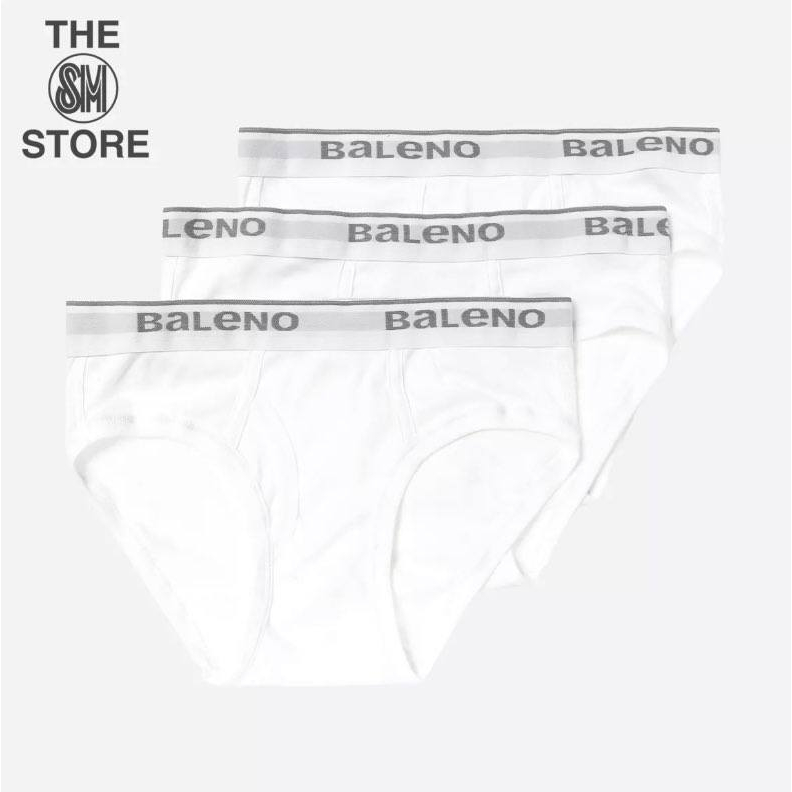 Original Baleno White Brief for Men 3in1 (mall item) | Shopee Philippines