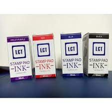 Stamp pad ink black blue violet red compatible for trodat | Shopee ...