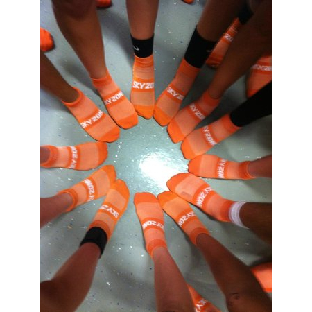 1 Pair Orange Sky Zone Ankle Socks Anti Skid Yoga Sports Socks For Kids ...