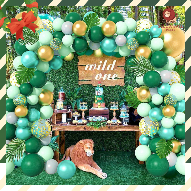 Green Forest Balloon Garland Arch Kit Wedding Birthday Party Decoration ...