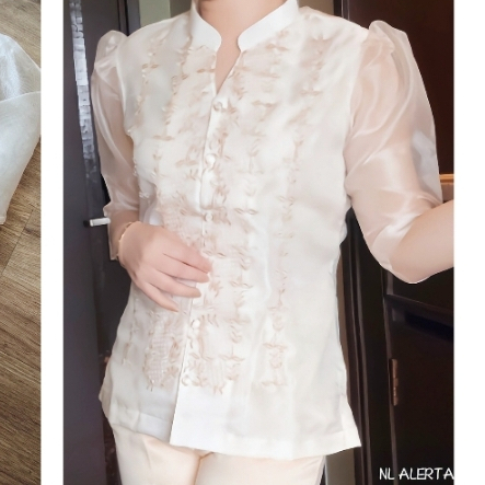 MODERN FILIPINIANA TOP BARONG FOR WOMEN | Shopee Philippines