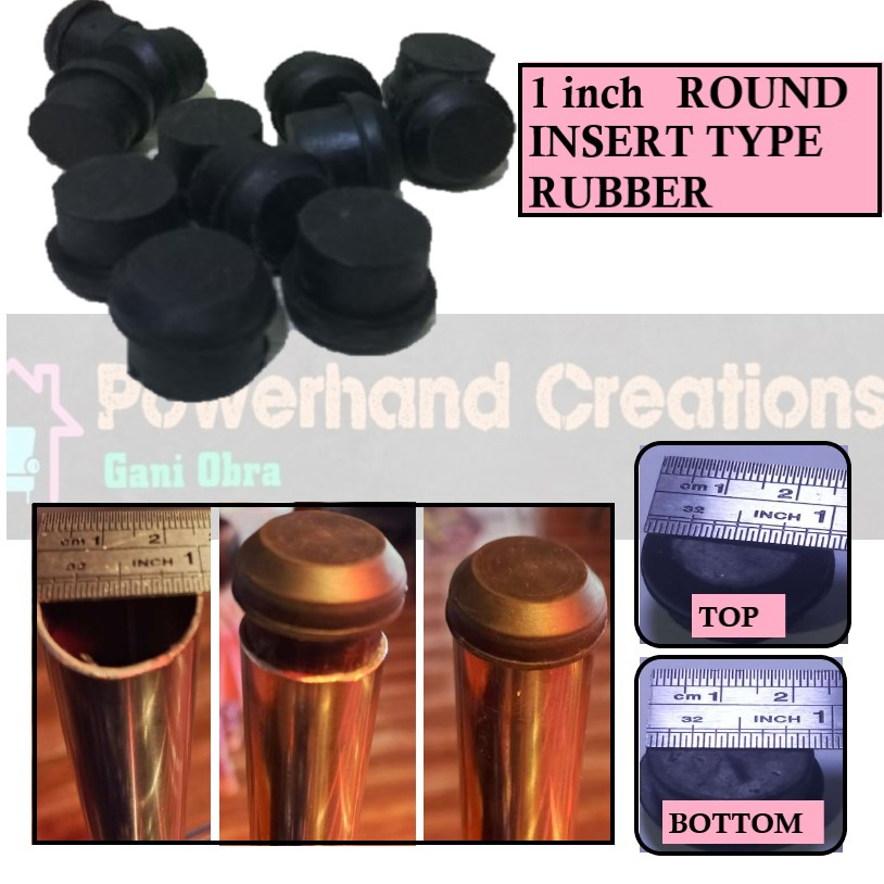 ROUND INSERT 1 inch Inner Diameter RUBBER Footings-SOLD PER PIECE ...