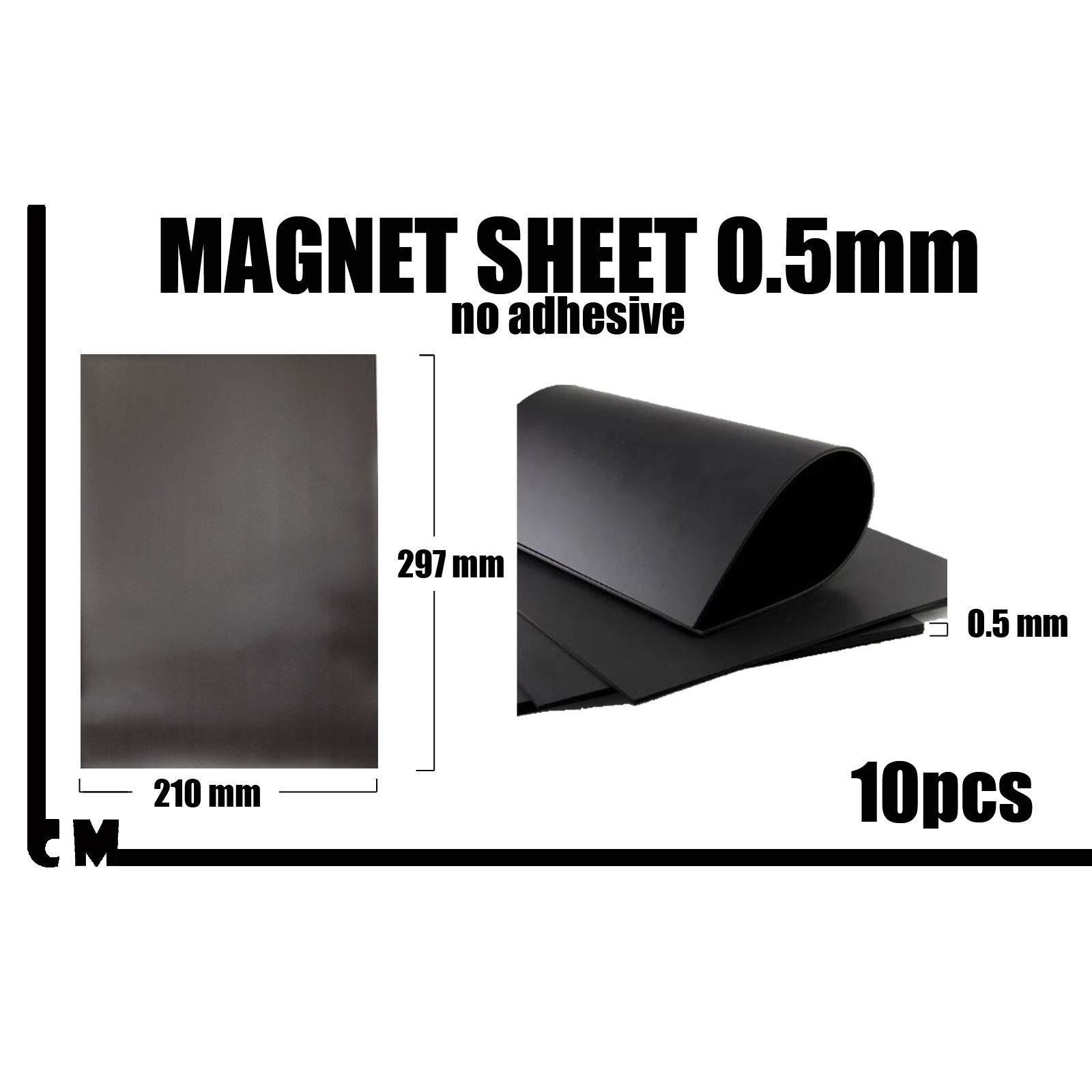 Magnet sheet A4 0.5mm 10pcs manipis no adhesive | Shopee Philippines