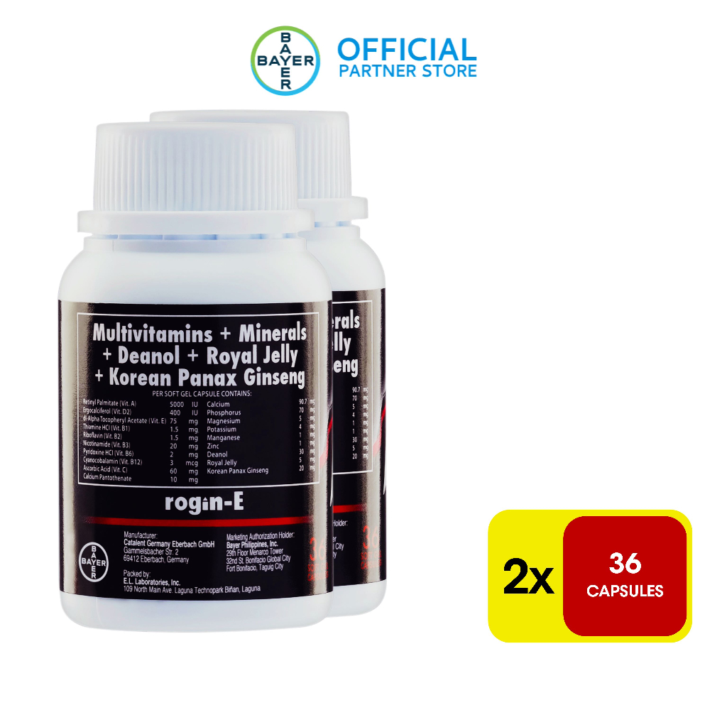 ROGIN-E® Male Multivitamins Soft Gel Capsule 36s x2 | Shopee Philippines
