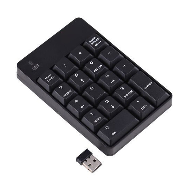 Ready Stock Keypad Mini Wireless Numeric Keypad 2.4GHz 18 Keys Digital ...