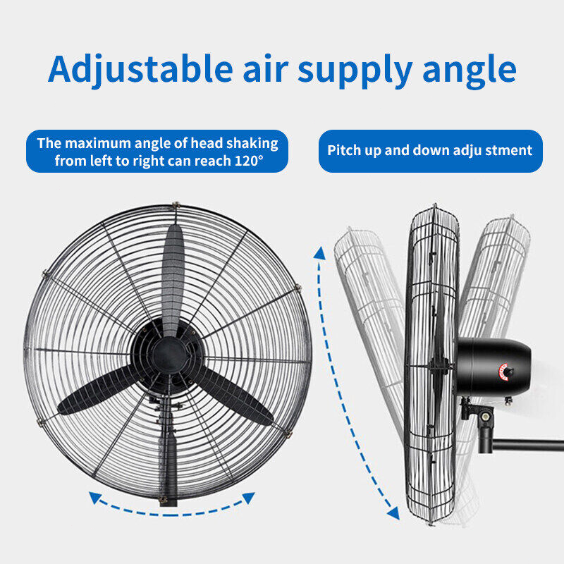 180W High Quality Wall Fan 22" Industrial Wall Fan Elise for Schools ...