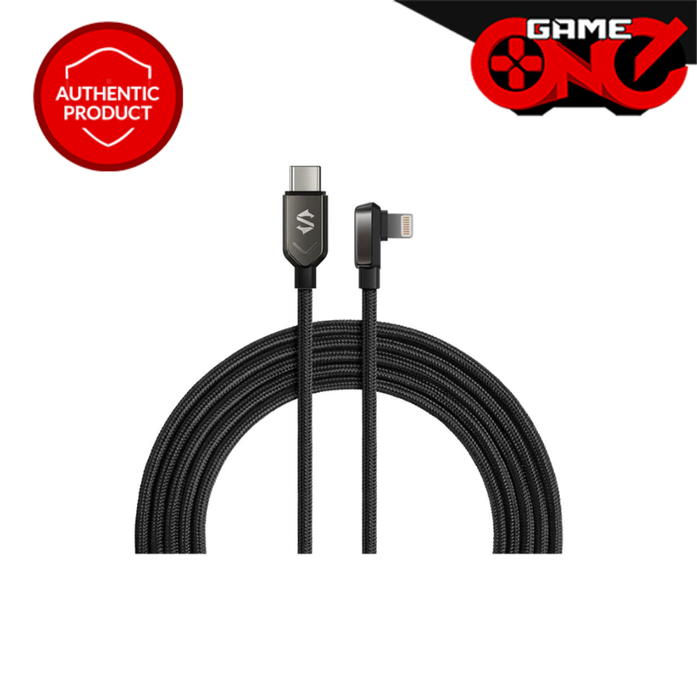 Black Shark Right-Angle Lightning to USB-C Cable | Shopee Philippines